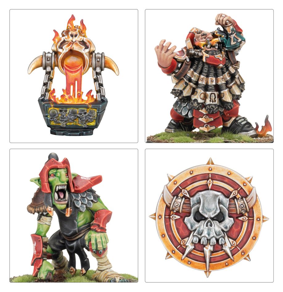 Chaos Dwarf Blood Bowl Team: The Zharr-Naggrund Ziggurats – Toy Hut