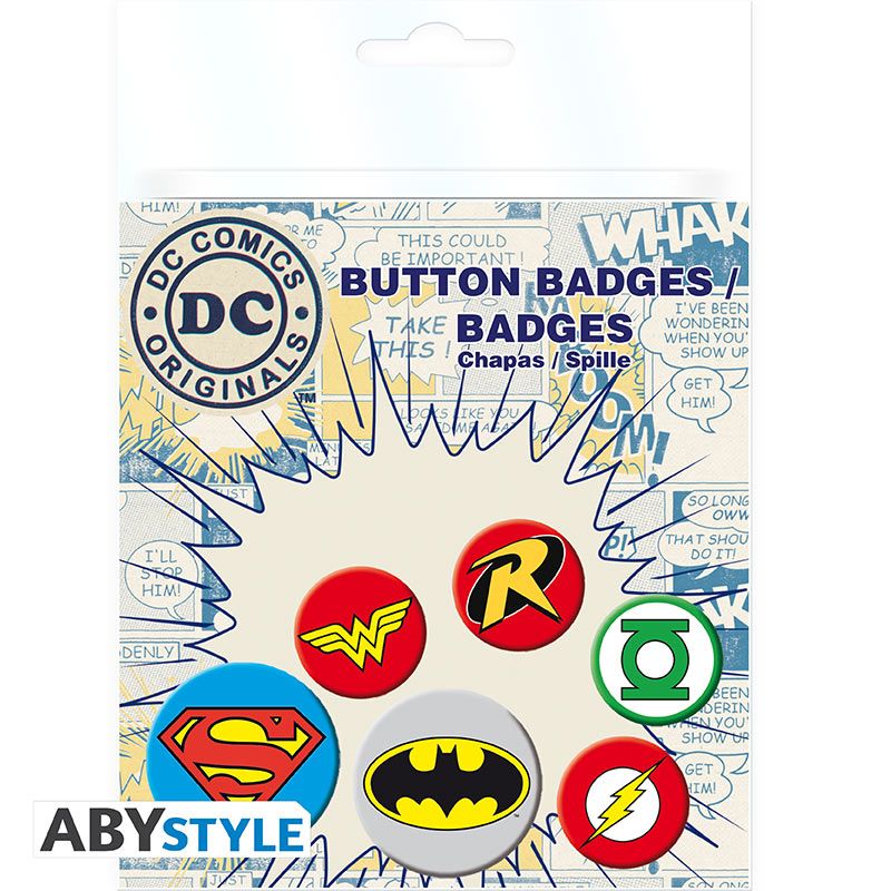 DC COMICS - Badge Pack - Logos – Toy Hut